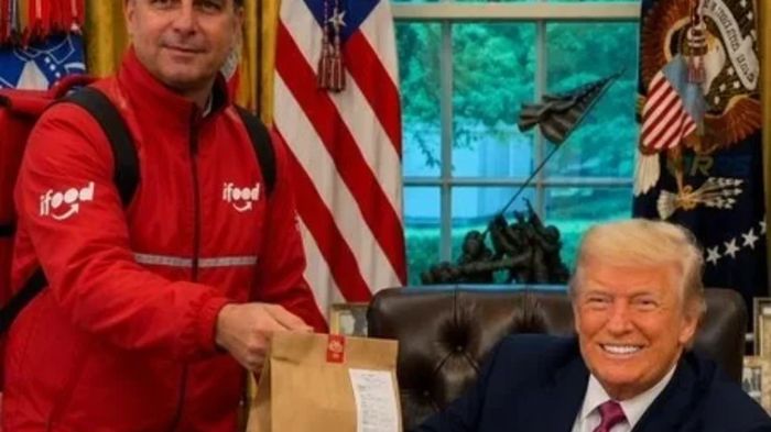 Foto de Flávio Bolsonaro com Trump vira chacota e explosão de memes nas ...